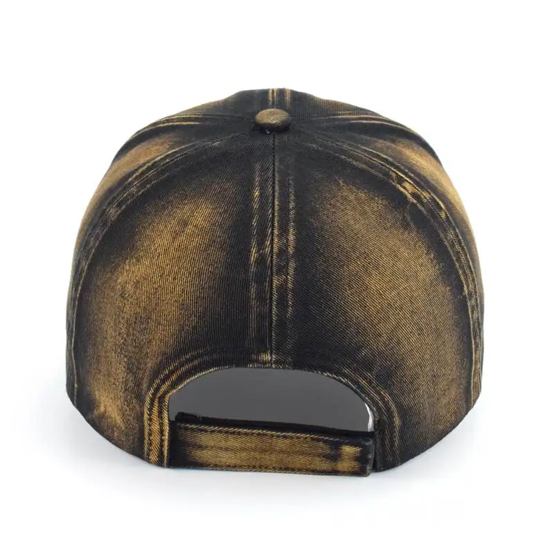 OEM Custom Logo Embossed Faded Denim 6-Panel Dad Hat Unisex Sports ...