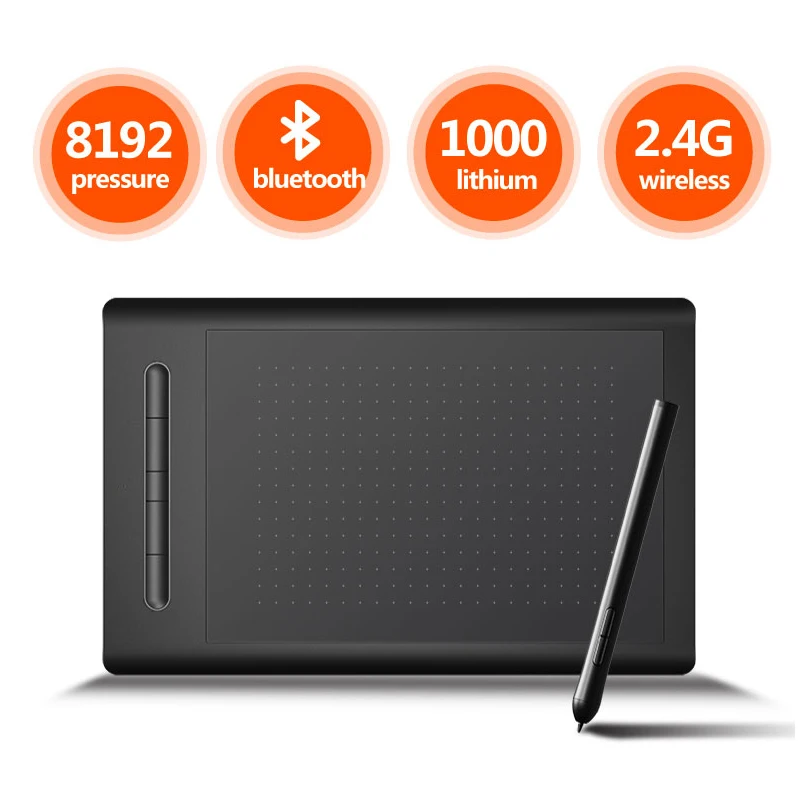 Letsketch รุ่นล่าสุด Wp9625ไร้สายกราฟิกปากกาวาดภาพแท็บเล็ตที่มีแบตเตอรี่ฟรีปากกา - Buy ไร้สายปาก ...