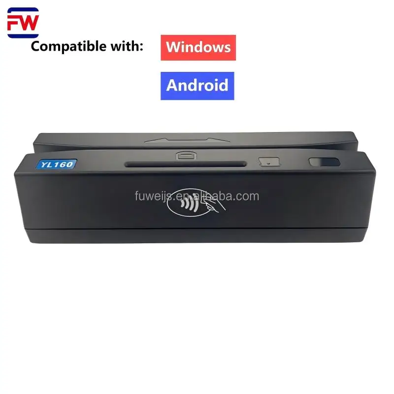 YL160 4-in-1 Smart Card Reader Writer | Supports Magnetic Stripe, NFC ...