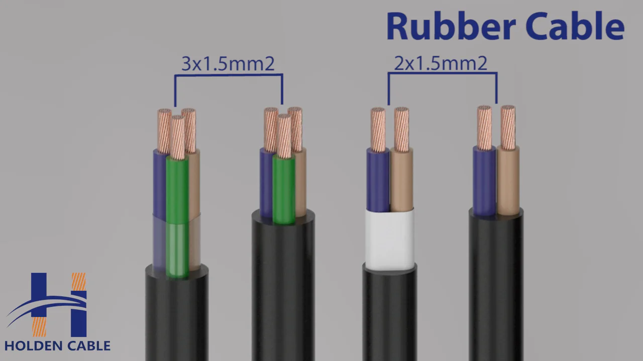 H07rn F Rubber Cable 3x0.75mm2 3x1.5mm2 2x1.5mm2 Rubber Cable - Buy ...