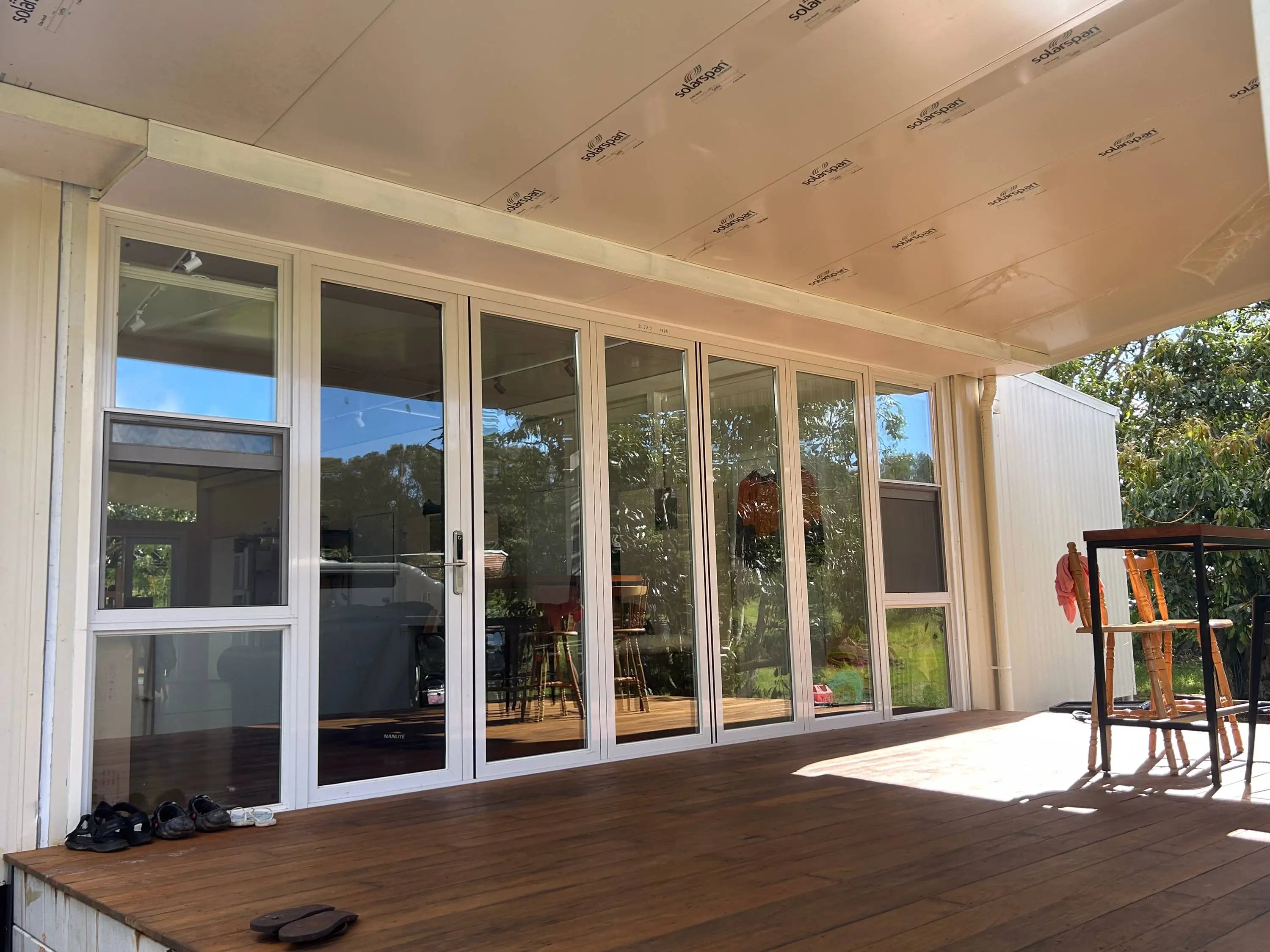 Custom Veranda Exterior Accordion Bifold Door Glass Sliding Patio Bi ...
