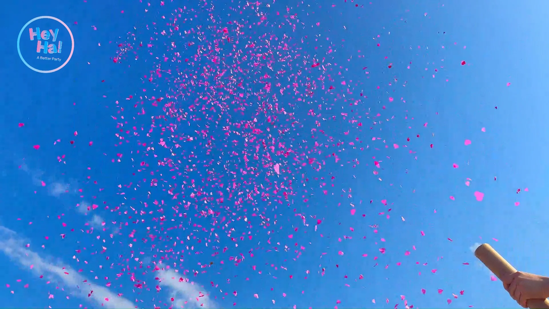 Heyha Party Wedding Pink Heart Celebrations Top Quality Compressed Air ...