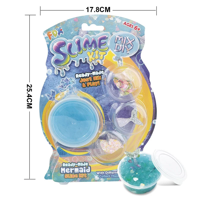 Kids Plasticine Toys Eco-friendly Crystal Mud Clay Set Slime Diy Cotton ...