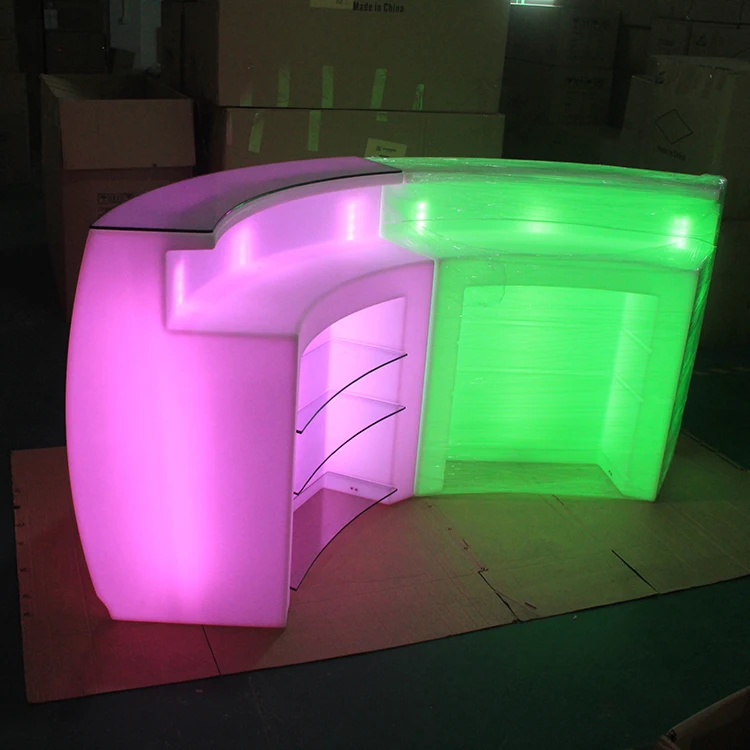Led Bar Counter Home Bar Furniture Illuminated Portable Bar Counter ...