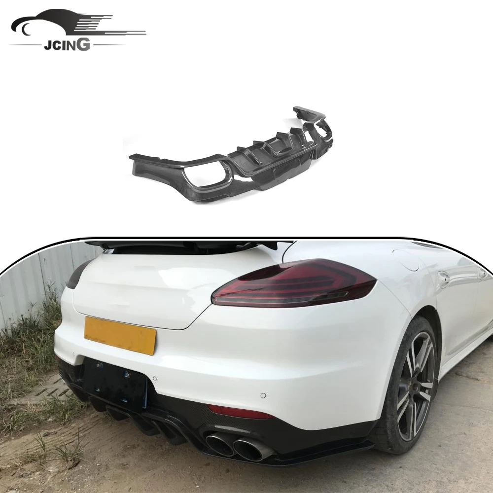 Carbon fiber Rear Diffuser Lip for Porsche Panamera 2014-2016 car ...