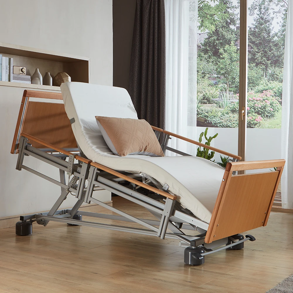 Tekvorcare Electric Adjustable Bed For The Elderly Mute Roller Nursing ...