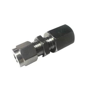 Swagelok Compression Fitting Bulkhead Fittings 1/4 Bsp Female To 1/4 Od ...