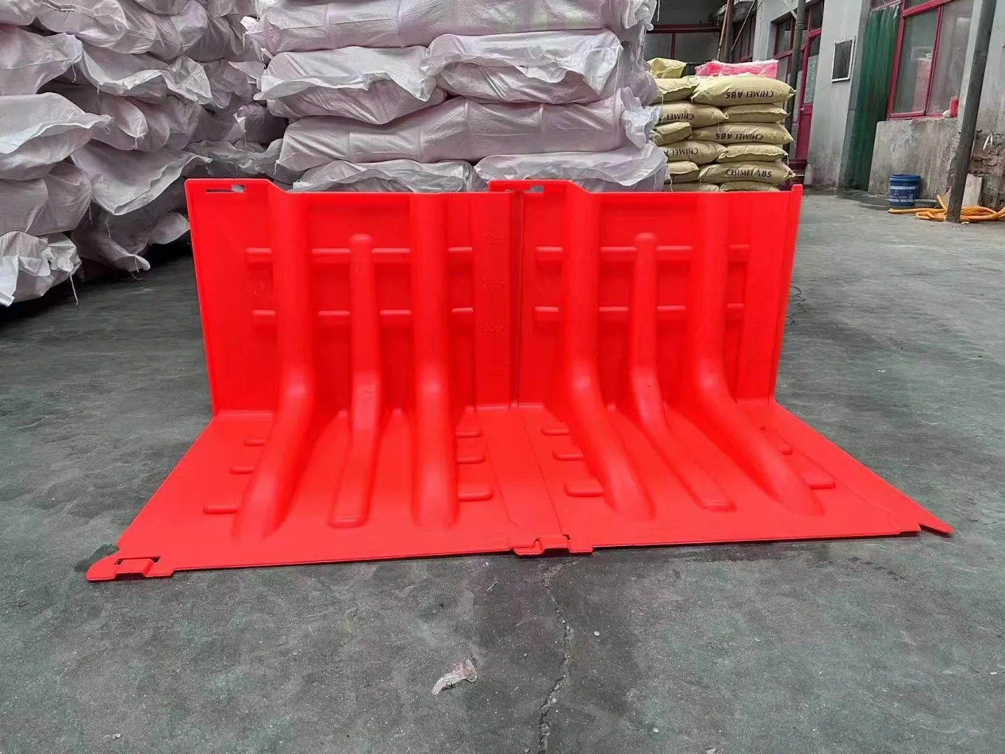 Convenient Plastic Flood Fence Combination Flood Plate Abs Red Plastic ...