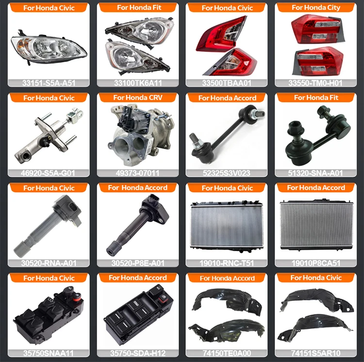 Shop Our Hot Sale Auto Spare Parts Kit for Honda Vehicles