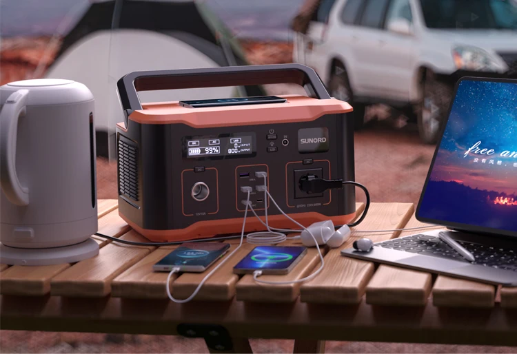 Energy Storage Outdoor Mobile Charging 1000W 300W 500W 600W 800W Solar Portable Power Station ...