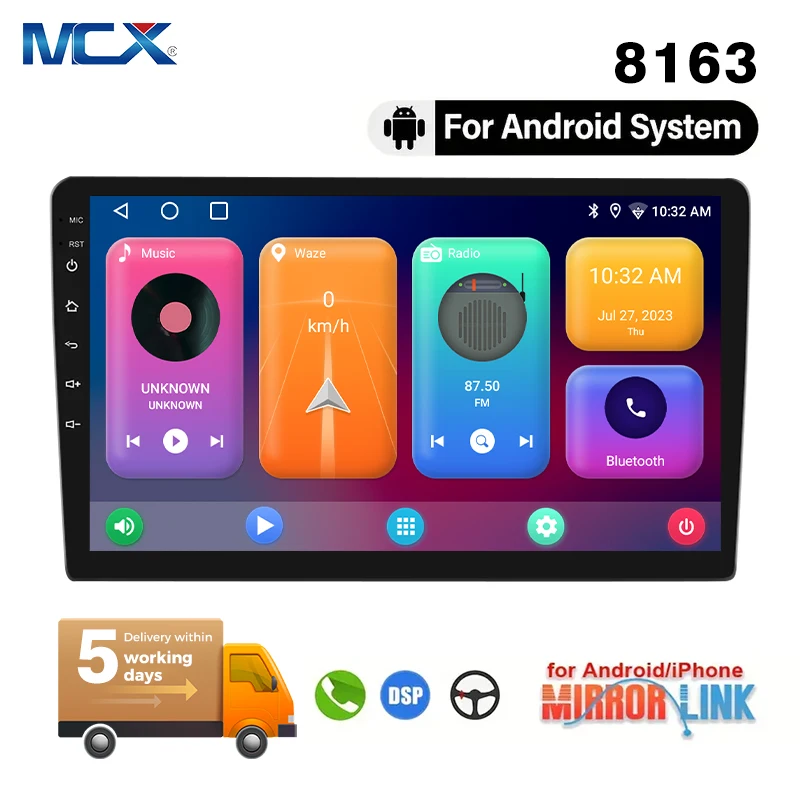 Double Din Car Stereo 2 Din Android Car Radio Mp5 Player 7/9/10/10.33 ...