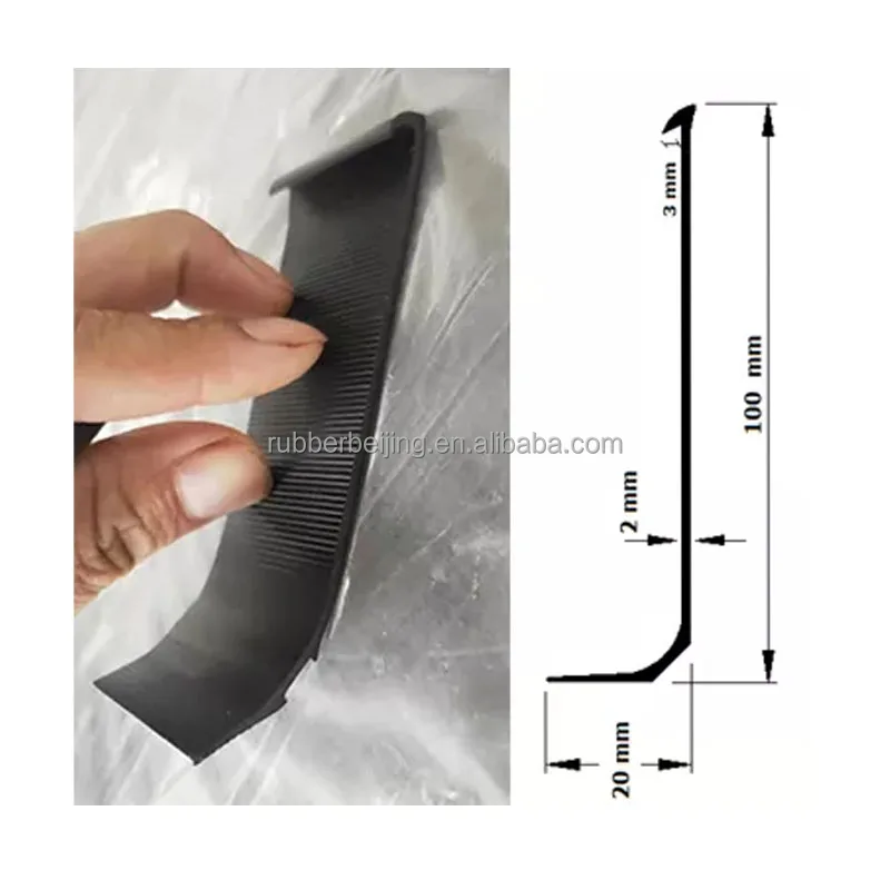 Combined Cove Former Capping Strip Soft PVC Cove Cap Skirting