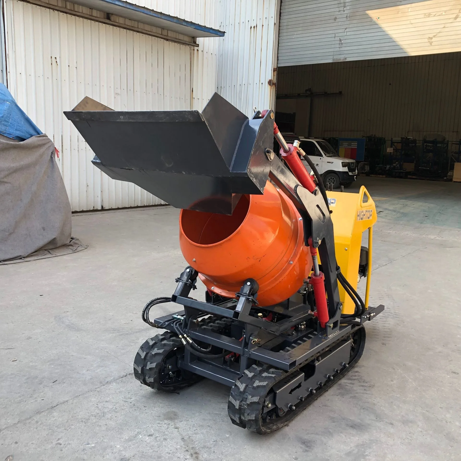 Popular Design Motor Moto Triciclo Crawler Type Cement Concrete Mixer ...