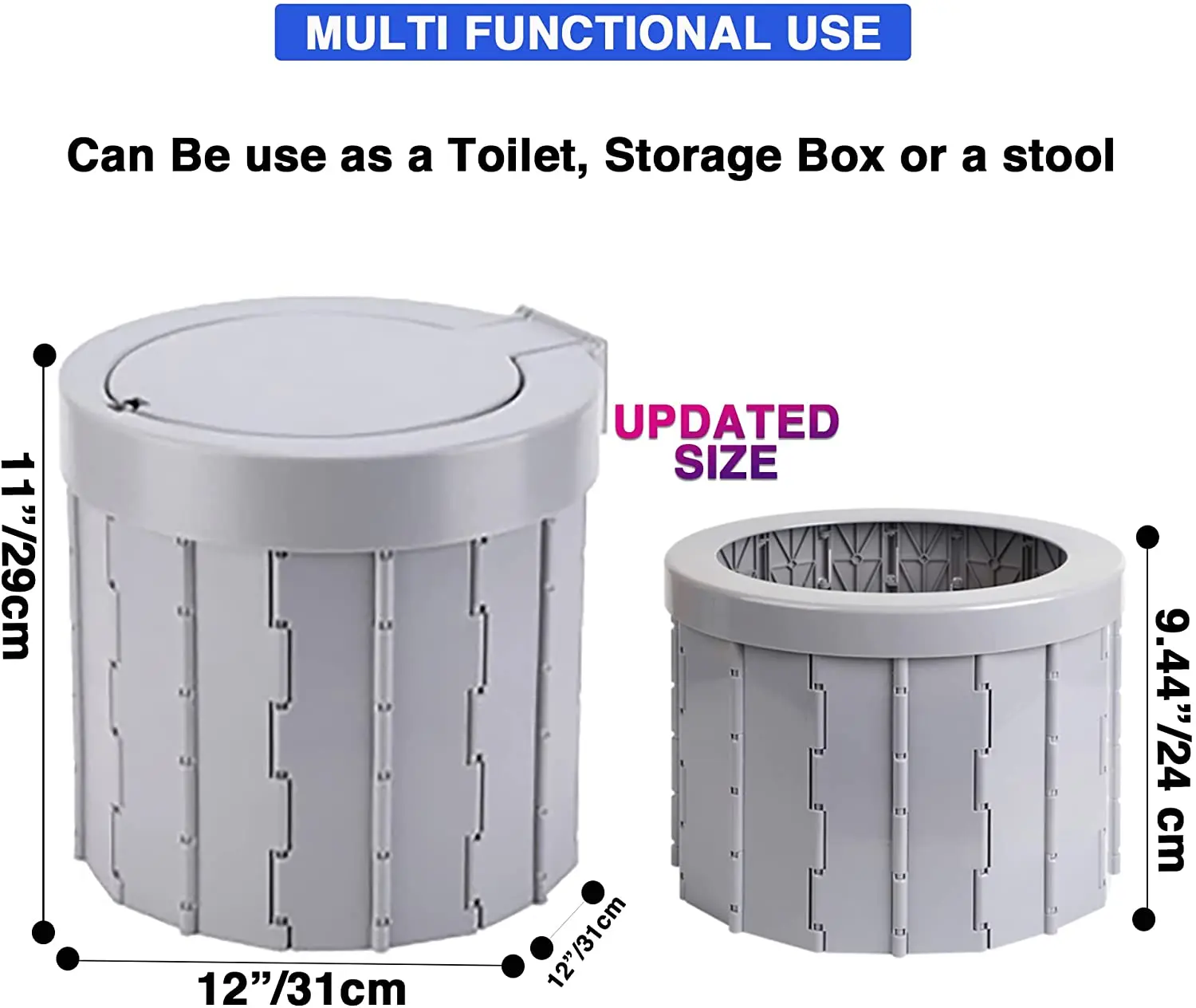 Foldable Folding Portable Potty Potty Toilet Seat For Camping Car For ...