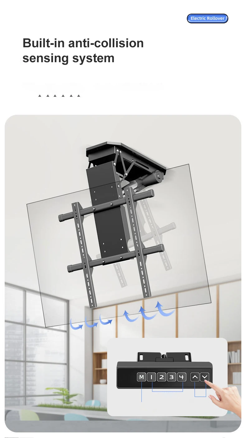 High Quality Multi-Directional Adjustable Motorized Hidden Flip down ...