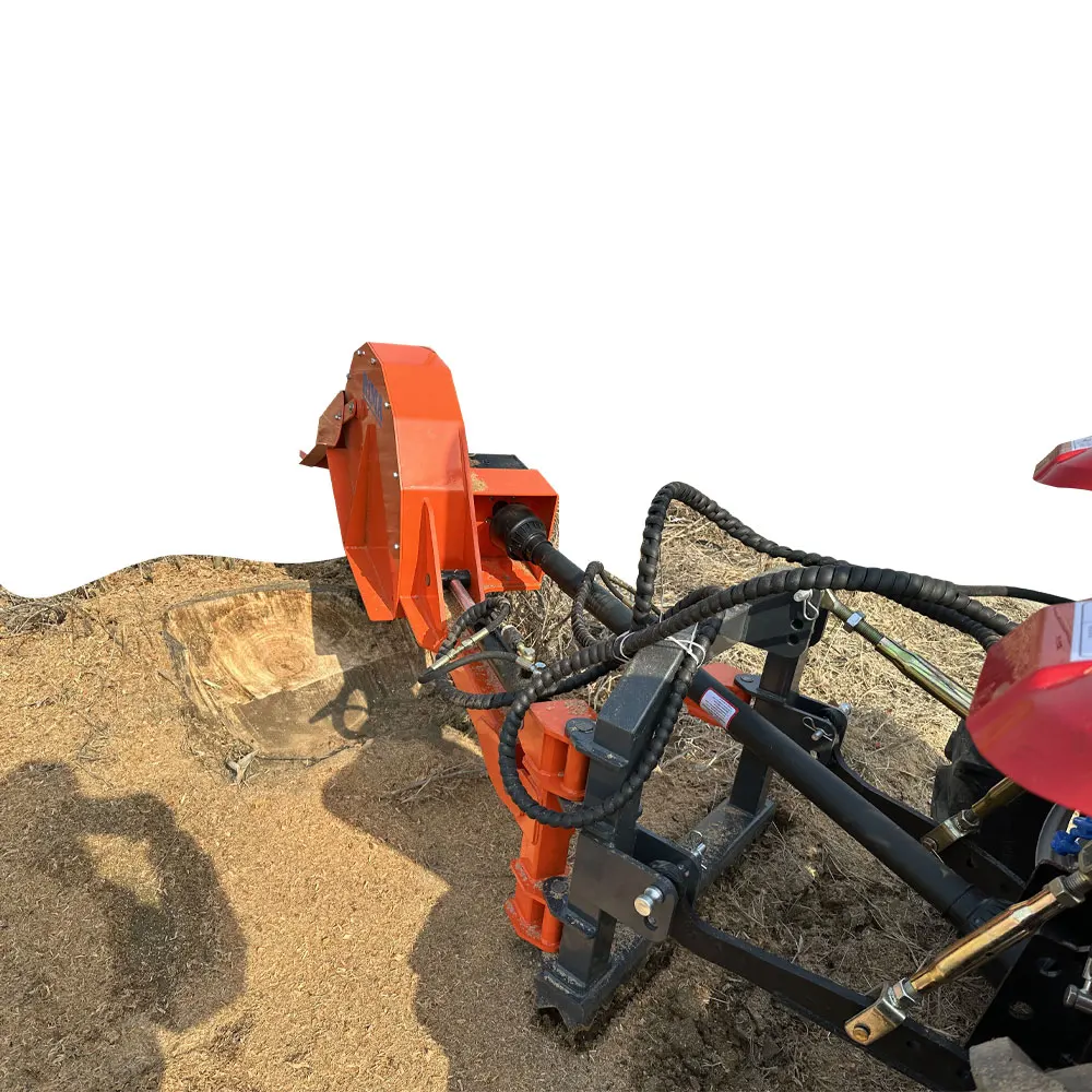 Hydraulic Tractor Attachment - PTO Stump Grinder Swing