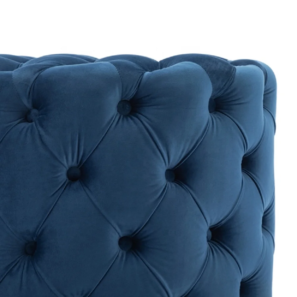 Modern Upholstery Tufted Inflatable Knitted Moroccan Pouf Small Poof ...
