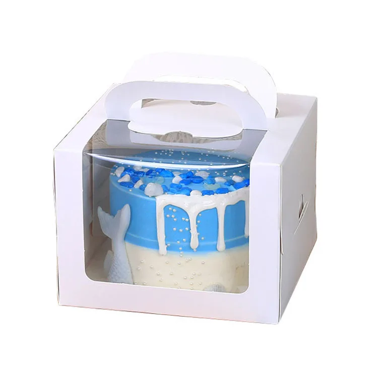 Custom 4/6/8/10 Inches Clear Window Cake Packaging Box Party Birthday ...