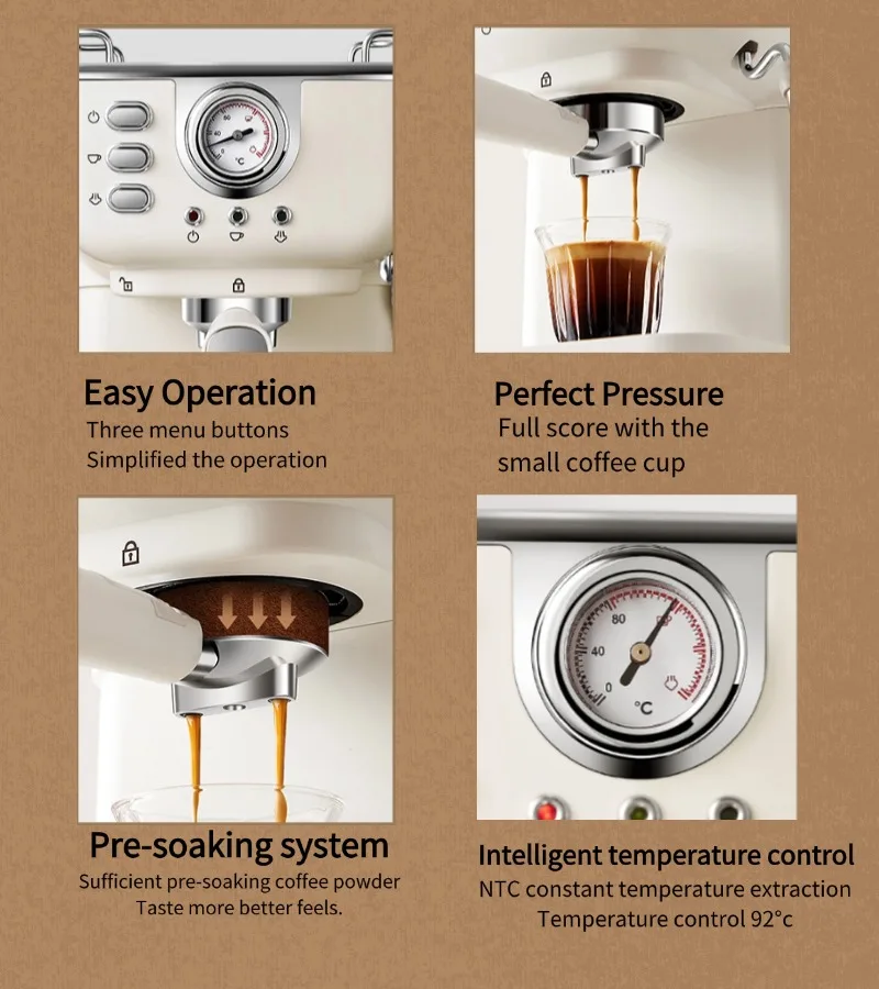 Italian Home Office Hotel Espresso Machine - Professional