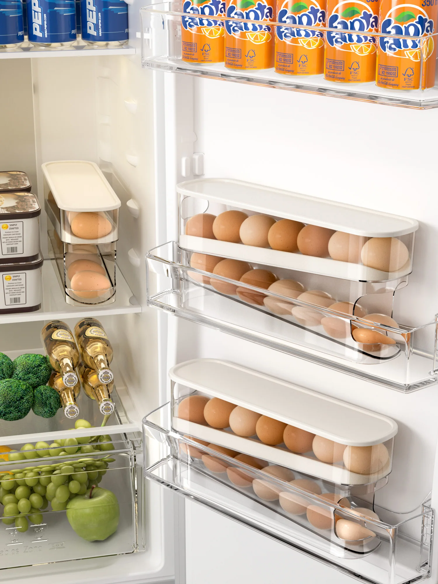 Double Layer Rolling Egg Dispenser - Sustainable Storage