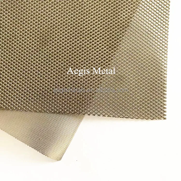 Thin Foil Mesh Pure Titanium 0.5 Mm Thickness 1*2mm Diamond Titanium ...