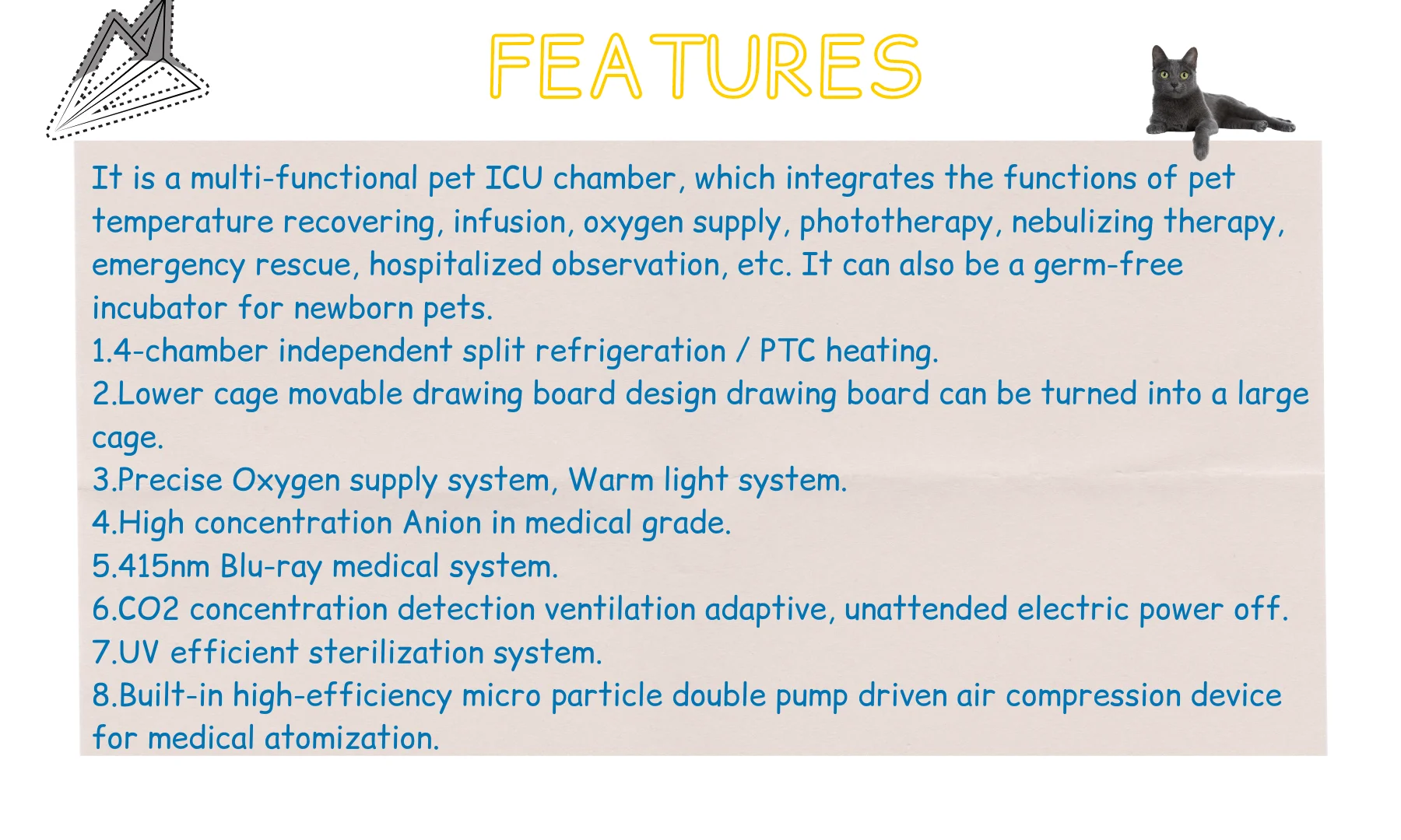 High-quality Veterinary Icu Oxygen Cage For Pet Critical Care - Buy ...