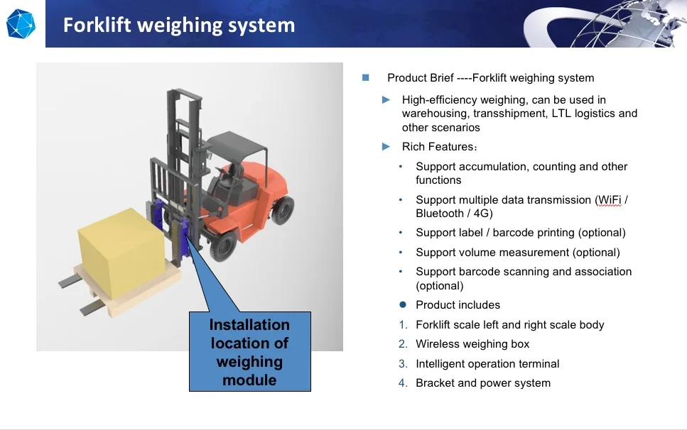 Forklift Scales Hydraulic Weighing System With Built In Scale Weight ...