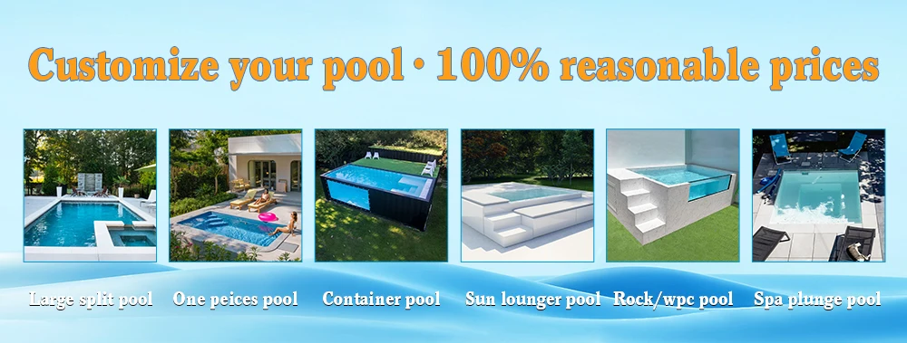 Outdoor Custom Fiberglass Swim Spa Pool - Luxury & Style