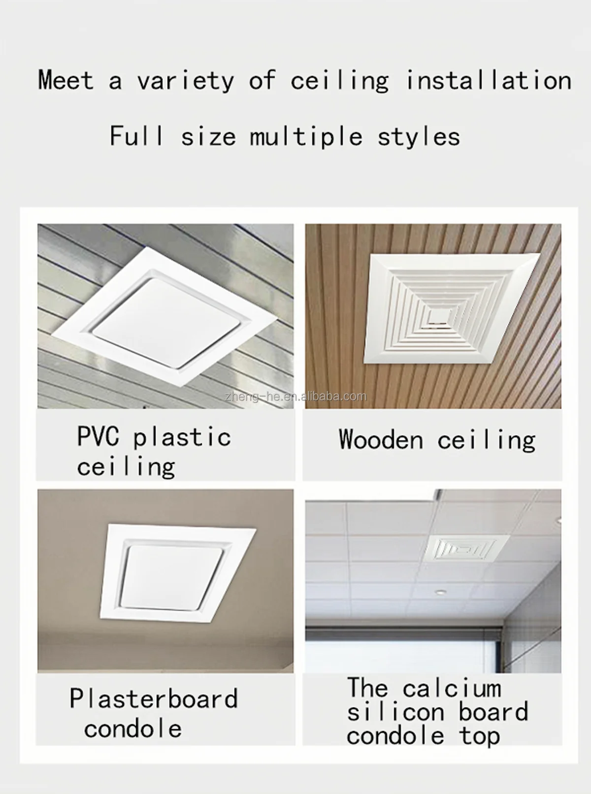 10 Inch Ceiling Exhaust Fan 300*300 Ventilating Fan/hotel Room Fan ...