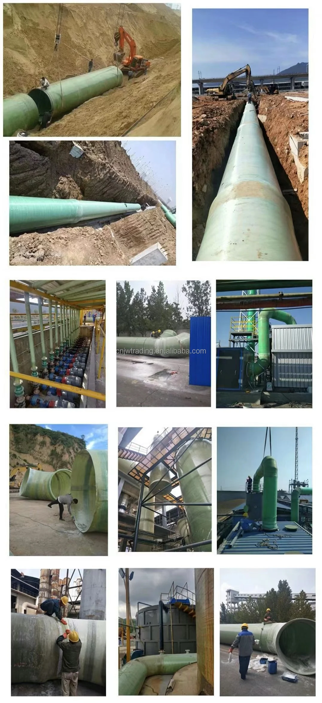 FRP GRP Wastewater Tank Cover for Sewage Treatment System Engineering ...