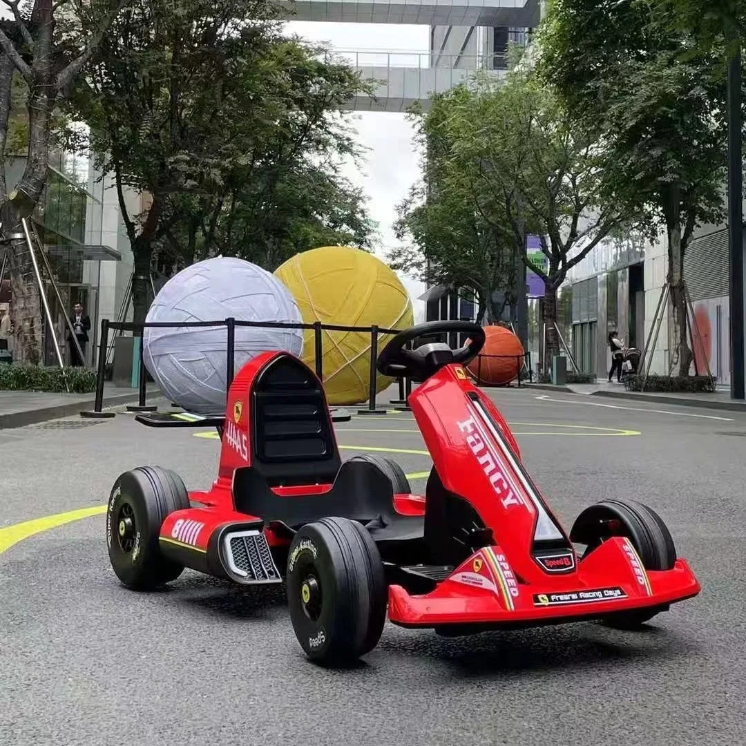 Kids Outdoor Electric Racing Go Kart Children Electric Karting Aged 3 ...