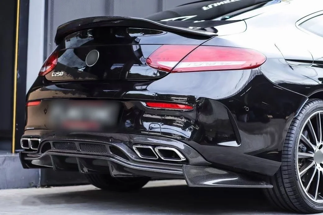 Carbon Fiber Rear Bumper Diffuser for Mercedes-Benz W205 C63