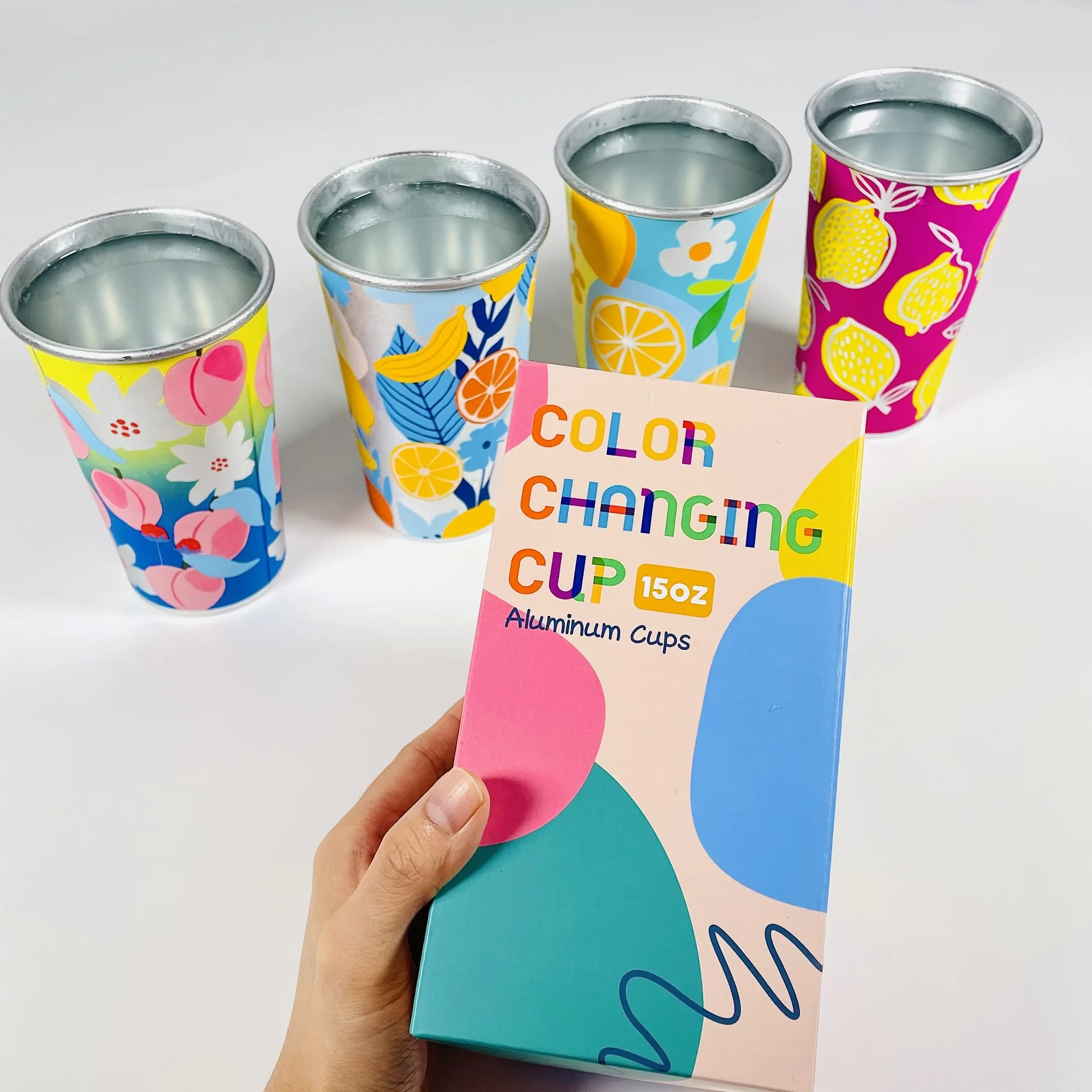 Starlii Custom Color Pattern Logo Cold Color Change Aluminum Cup Mug ...