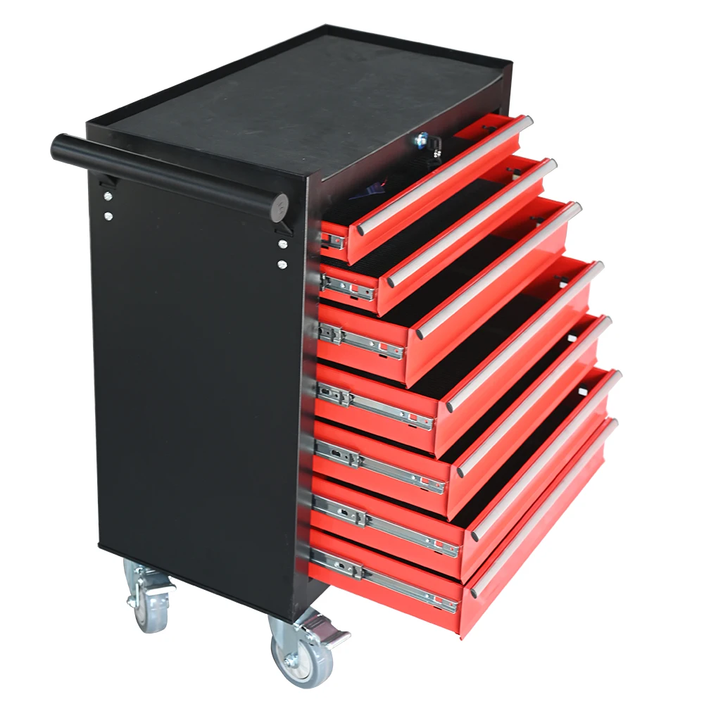DINGDA New 7 Drawers Tool Cart for Car Beauty Mechanics Tool Trolley ...