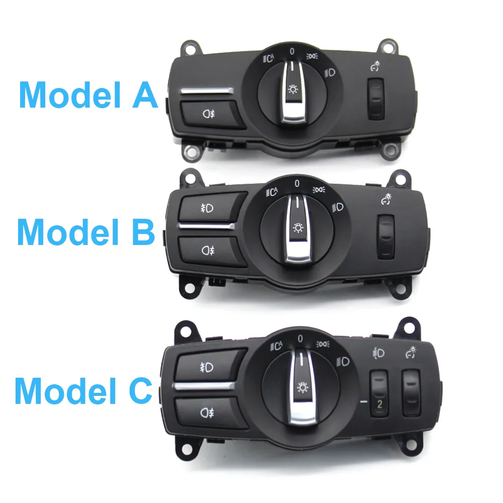 Car Front Headlight Switch Headlamp Rotation Button Assembly For Bmw 5 ...