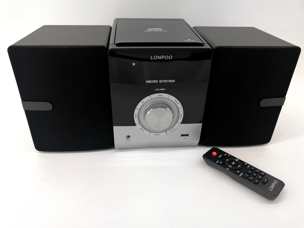 LONPOO MAX 80W Mini Hi-Fi System - 2.1CH Home Theatre Speaker with DVD ...