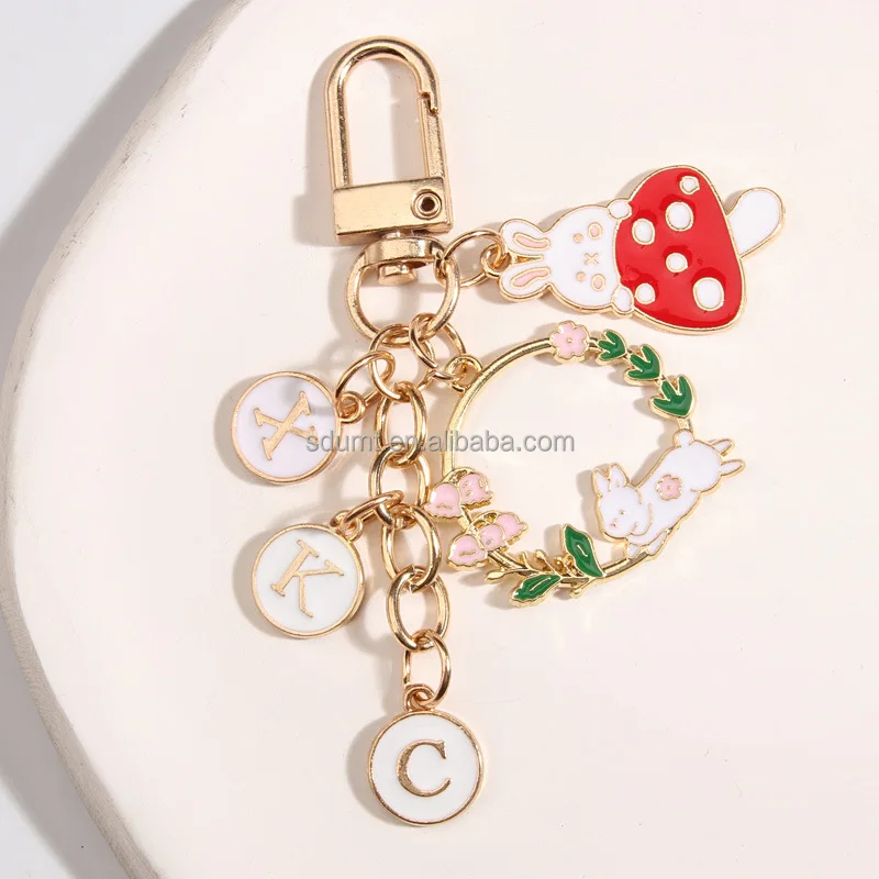 Wholesale Custom Fashion Cute Animal Metal Enamel Key Ring Key Chain ...