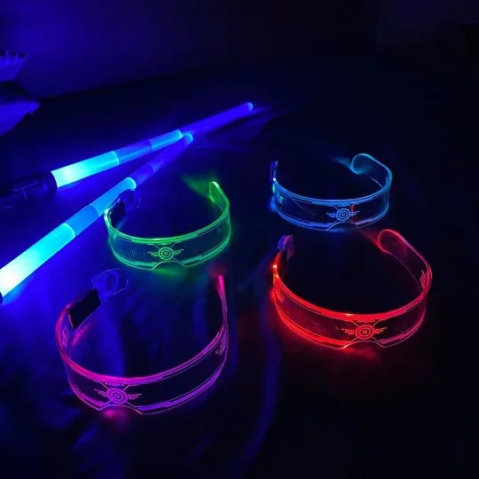 Hot Sale Plastic Led Party Glasses Led Light-up Toys Neon Party Glasses ...