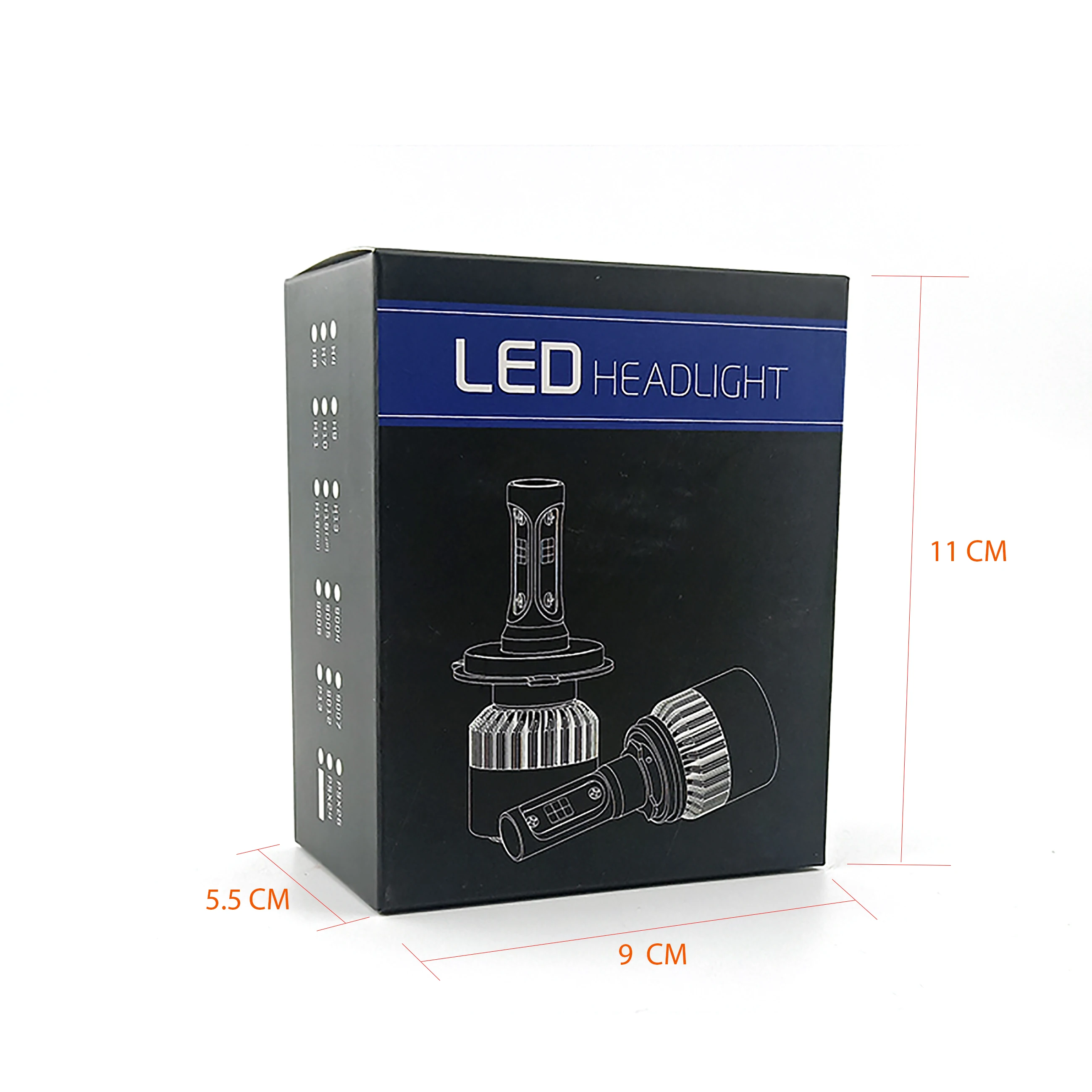 S2 Auto Headlight Light Accessories S2 12v 6500k 40w H1 H4 H7 H11 H13 ...