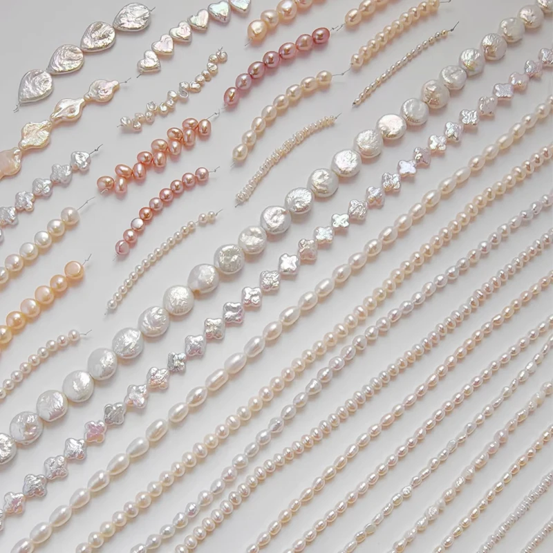 Real Natural Rice Fresh Water Pearls Strand 3A 2-10mm Loose Fresh Water ...