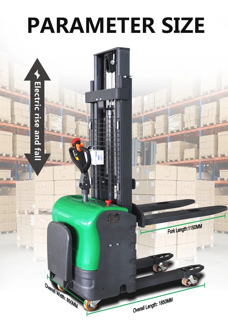 Factory Custom Electric Stacker Pallet Stacker Self-Lifting Stacker ...