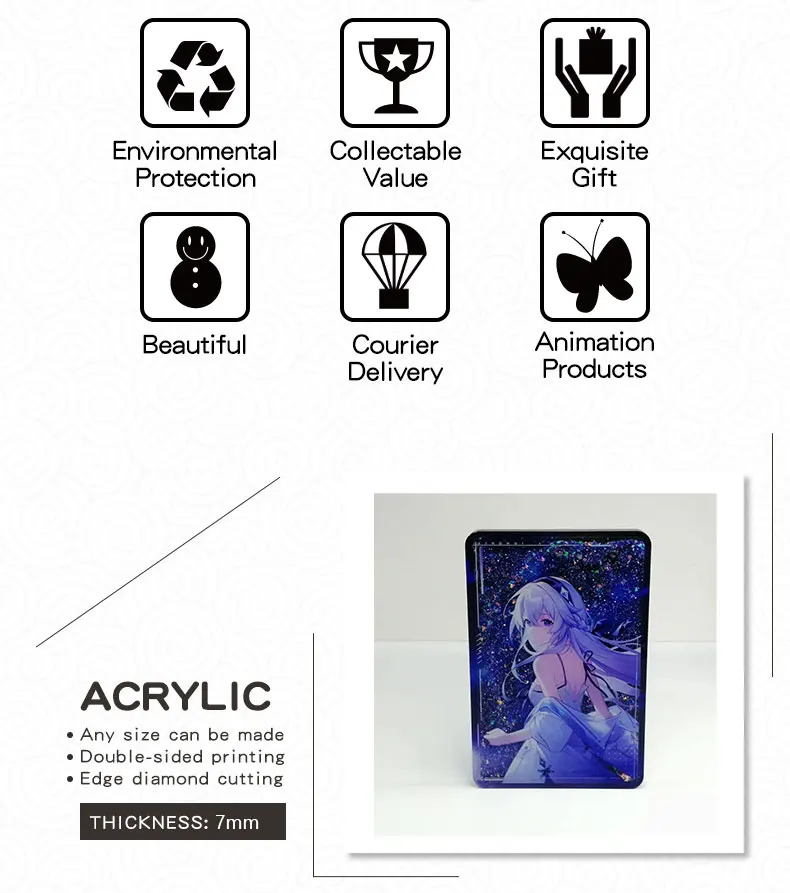 Customized Quick Sand Ticket Standee Liquid Acrylic Figure Creative ...