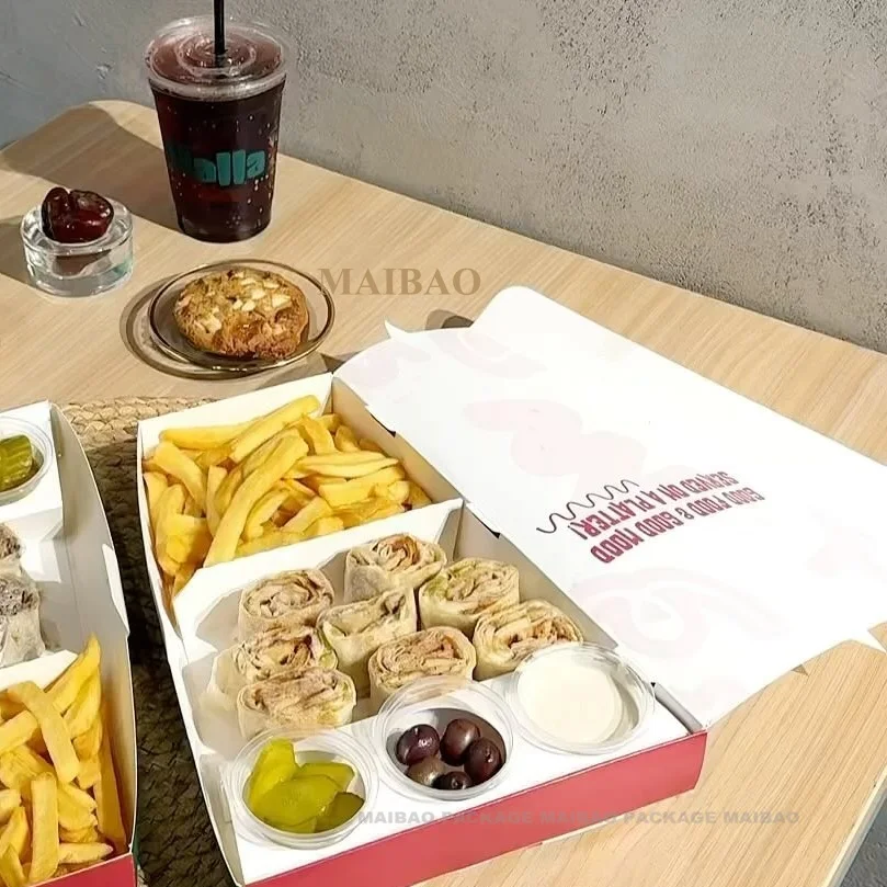 Food Catering Box Doner Kebab Package Buffet Takeaway Spring Roll ...