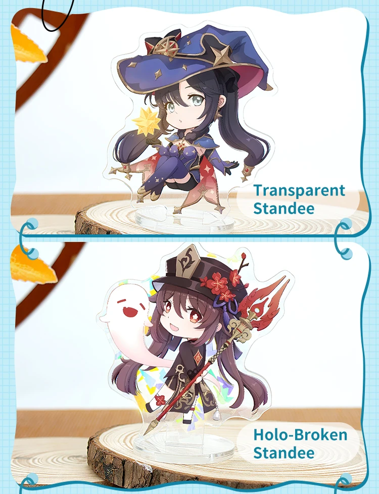 Custom Double Sided Transparent Standee Charm Acrylic Anime Stands for ...