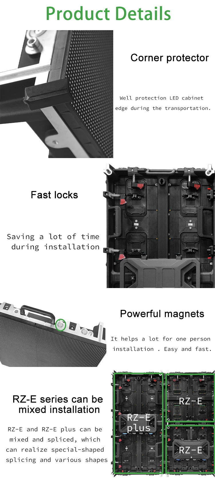 500x1000mm Outdoor Giant Stage Background Led Video Wall P3.91 Seamless Splicing Rental Led ...