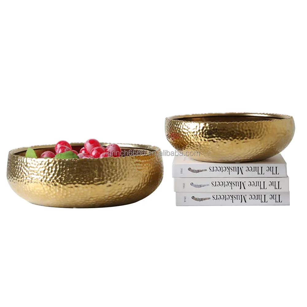 Gold Porcelain Bowls - Nordic Luxury Decorative Ceramics
