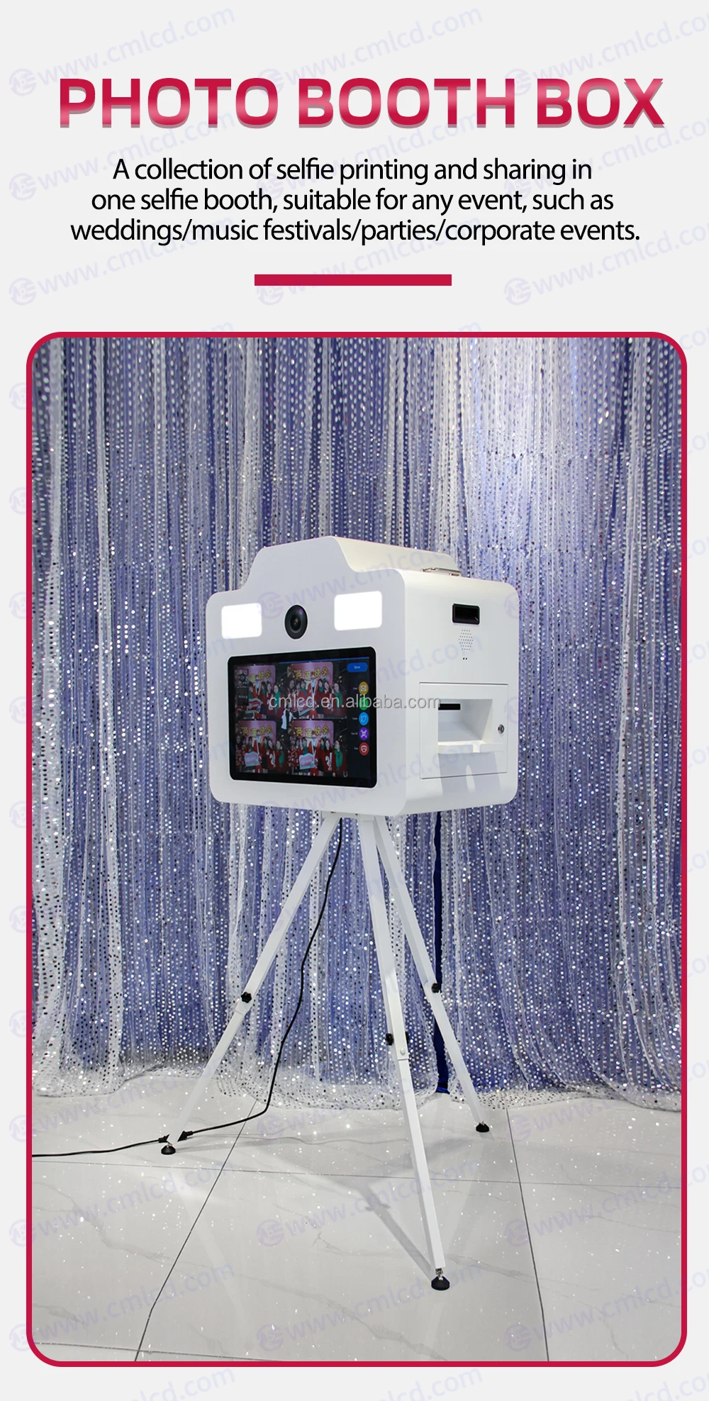 DSLR Photobooth Box Kiosk - Instant Prints & Fun Selfies