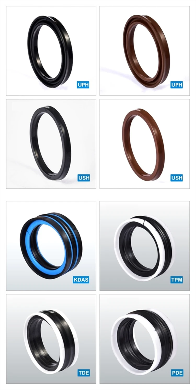 Hallite 605 Blue PU Double Lip Hydraulic Cylinder Rod Seal - OEM