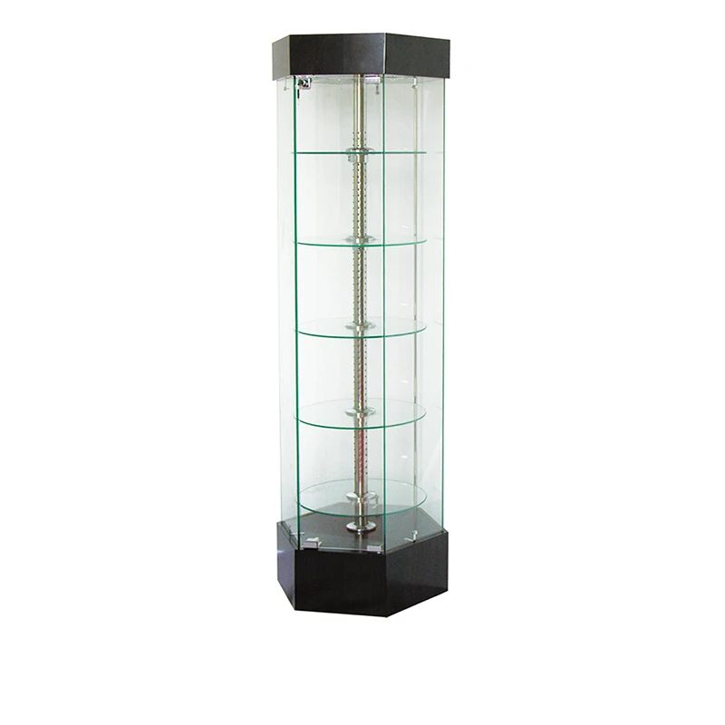 Lockable Aluminum Glass Display Case With Adjustable Shelves Design ...