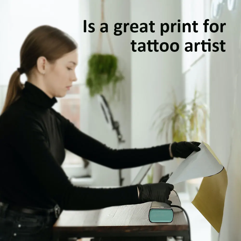 M08f Portable A4 Wireless Tattoo Stencil Printer Thermal Copier Machine ...